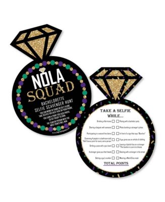 Big Dot of Happiness Nola Bride Squad Selfie Scavenger Hunt New Orleans ...