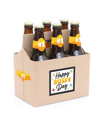 Big Dot of Happiness Happy Boss's Day - Best Boss Ever Decor - 6 Beer ...