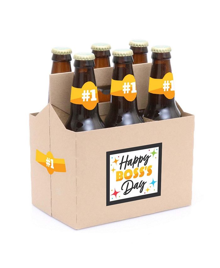 Big Dot of Happiness Happy Boss's Day - Best Boss Ever Decor - 6 Beer ...