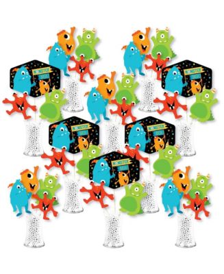 Big Dot of Happiness Monster Bash - Little Monster Centerpiece Sticks ...