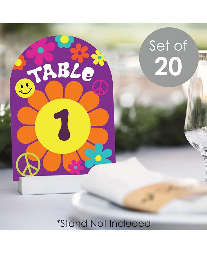 Big Dot of Happiness 60’s Hippie - 1960s Groovy Party Double-Sided 5" x ...