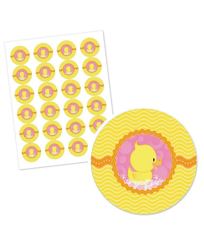 Big Dot of Happiness Pink Ducky Duck - Girl Baby Shower or Birthday ...