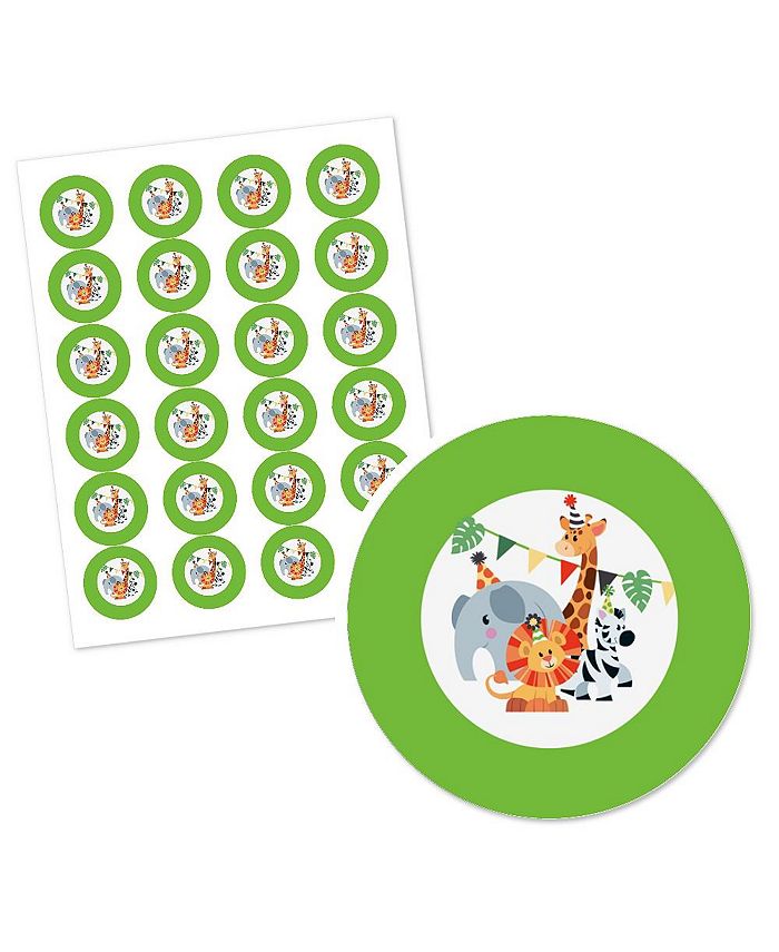 Big Dot of Happiness Jungle Party Animals - Safari Zoo Animal Party ...