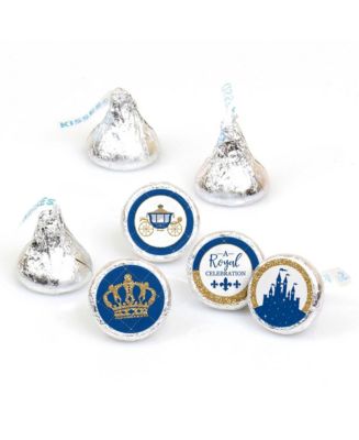 Big Dot of Happiness Royal Prince Charming - Party Round Candy Sticker ...
