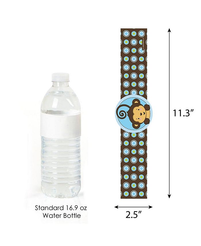 Big Dot of Happiness Blue Monkey Boy - Baby Shower or Birthday Party ...