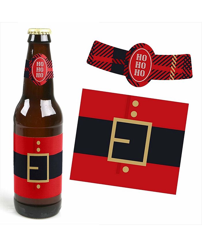 Big Dot of Happiness Jolly Santa Claus - Christmas Party Decor - 6 Beer ...