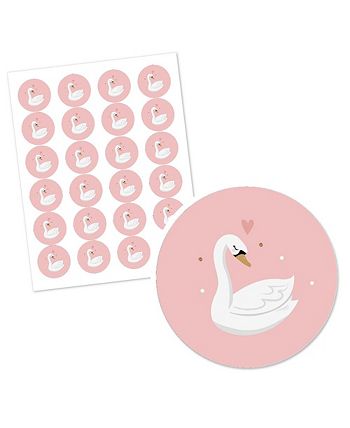 Big Dot of Happiness Swan Soiree - White Swan Baby Shower or Birthday ...