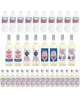 Cheerio, London - British UK Party Decorations - Beverage Bar Kit - 34 ...