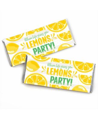 So Fresh - Lemon - Candy Bar Wrapper Citrus Lemonade Party Favors - Set ...