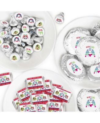Wild & Ugly Sweater Party - Christmas Animals Candy Favor Sticker Kit ...