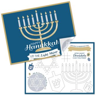 Big Dot of Happiness Happy Hanukkah - Paper Chanukah Coloring Sheets ...