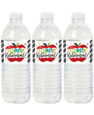 Teacher Retirement - Happy Retirement Party Water Bottle Sticker Labels ...