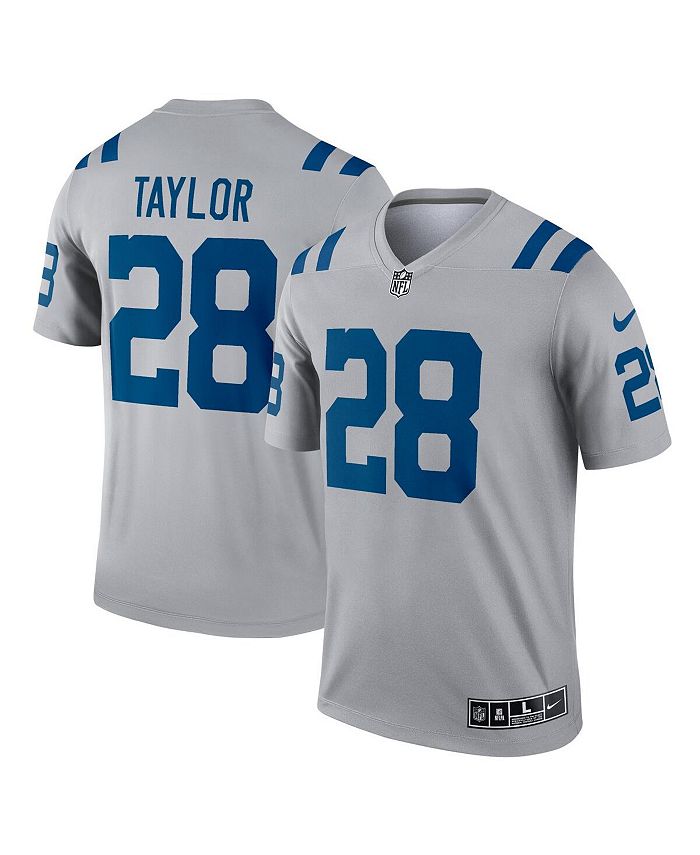Nike Men's Jonathan Taylor Gray Indianapolis Colts Inverted Legend ...