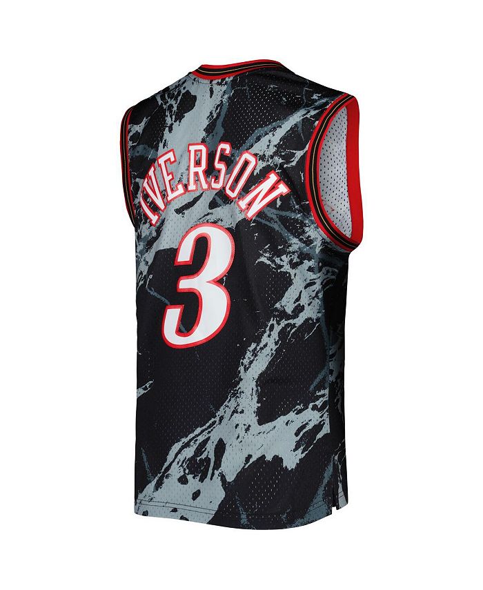 Mitchell & Ness Men's Allen Iverson Black Philadelphia 76ers 2000-01 ...