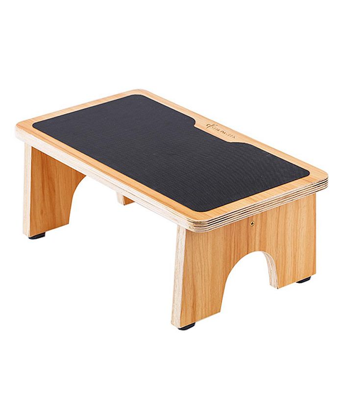 StrongTek Sturdy Wooden Portable One Step Stool Support Up To 300lb ...