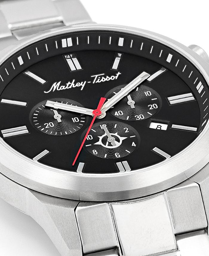 Mathey-Tissot Men's Field Scout Collection Chronograph Stainless Steel ...