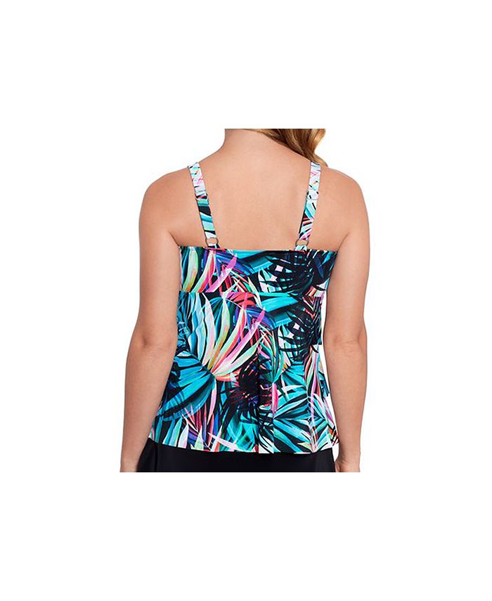 Swim Solutions Womens Triple Tier Tankini Created For Macys
