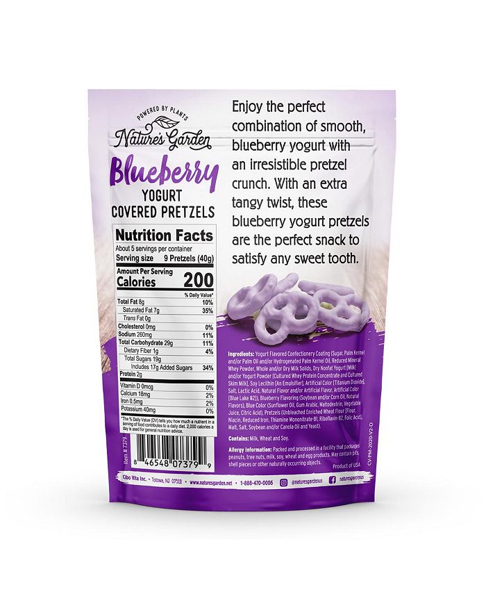 Nature's Garden Blueberry Yogurt Covered Pretzels - Macy's