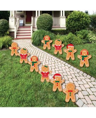Big Dot of Happiness Gingerbread Christmas - Lawn Decor - Outdoor ...