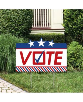 Vote Here - Political Election Day Yard Sign Lawn Decorations - Party ...
