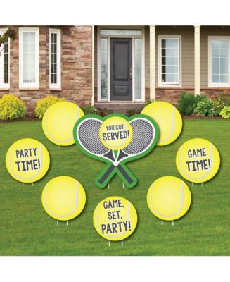 Big Dot of Happiness You Got Served - Tennis - Outdoor Lawn Decor ...