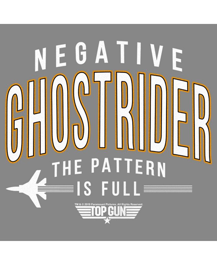 Paramount Pictures Boy's Top Gun Negative Ghost Rider the Pattern Is ...