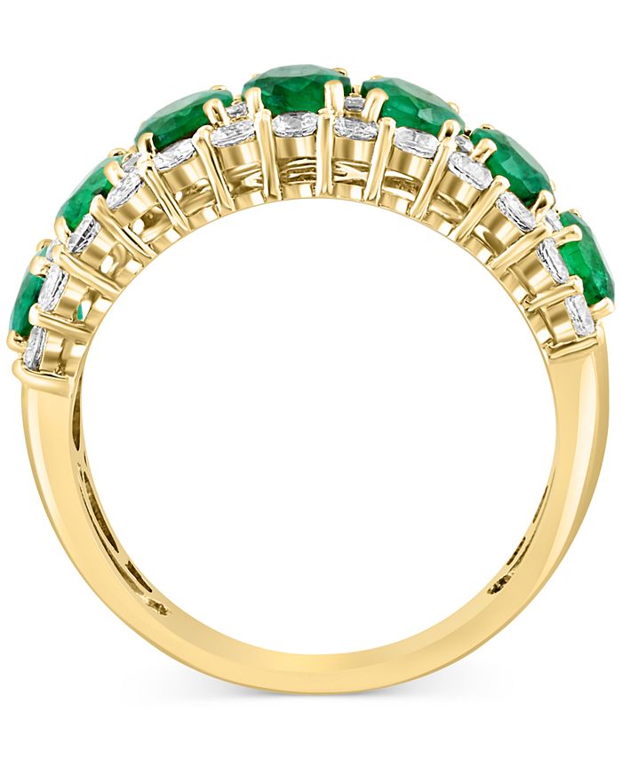 EFFY Collection EFFY® Emerald (2-1/3 ct. t.w.), White Sapphire (1 ct. t ...