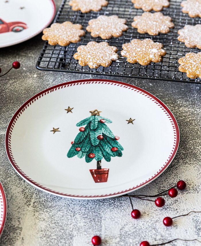 Over and Back Holiday Plates, Set of 4 & Reviews - Dinnerware - Dining ...