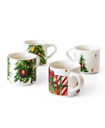 Over and Back Christmas Tree Stackable Mugs, Set of 4 & Reviews ...