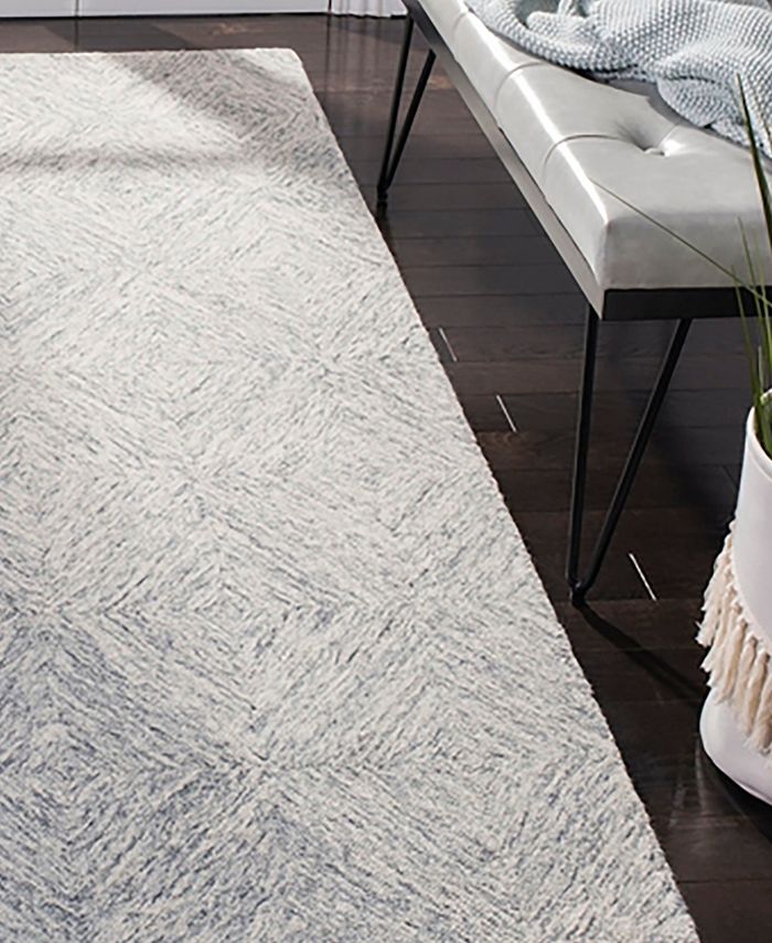 Safavieh Abstract 767 Silver 2'3" x 8' Runner Area Rug - Macy's