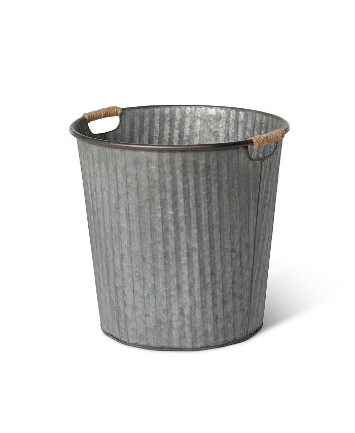 Park Hill Collection Galvanized Flower Bucket Large - Macy's