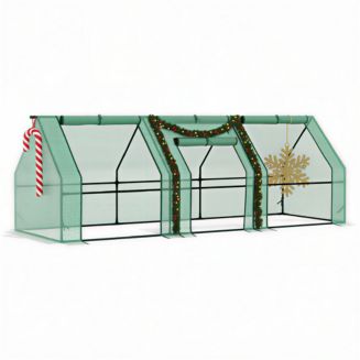 Outsunny 9' x 3' x 3' Portable Tunnel house Outdoor Garden Mini Hot ...