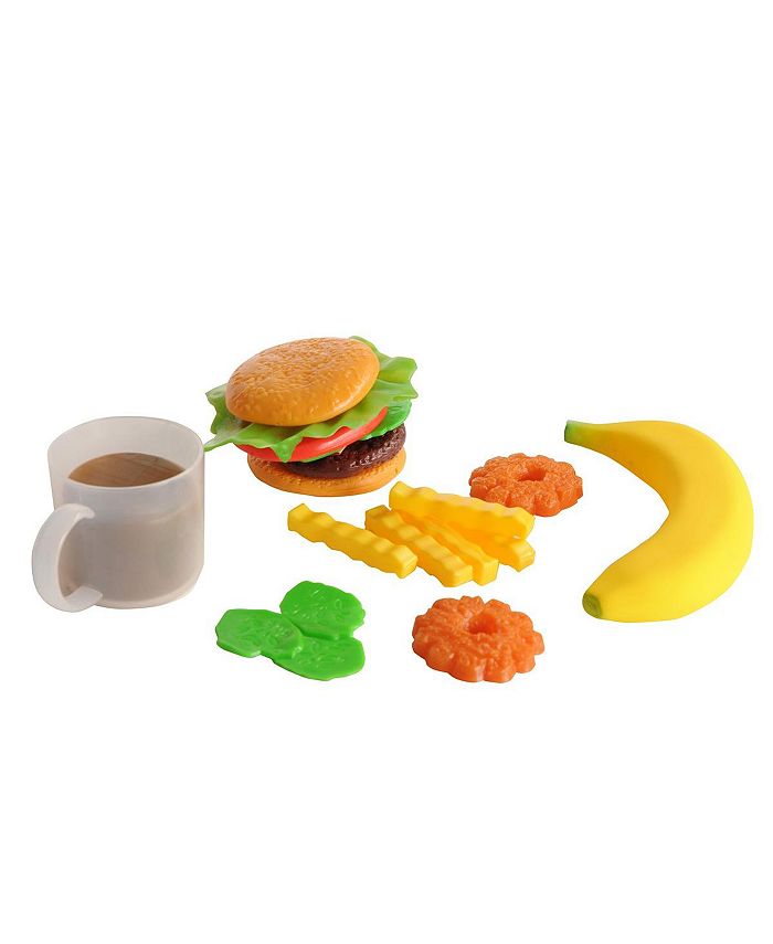 Kaplan Early Learning Life-size Pretend Play Lunch Meal Set with 32 ...