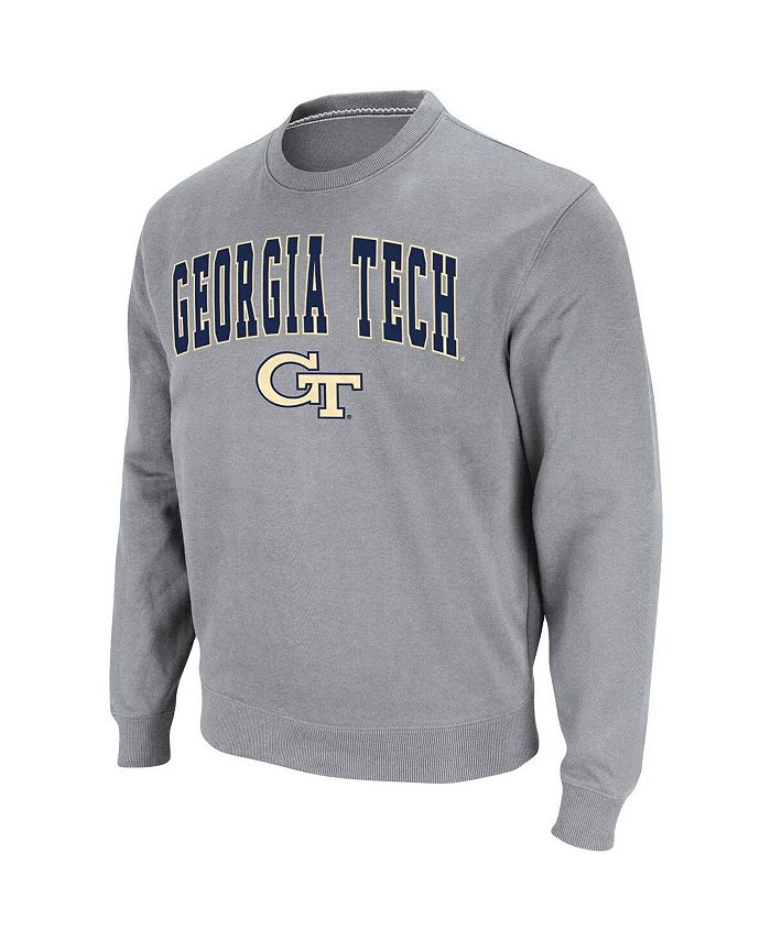 Colosseum Men's Heathered Gray Georgia Tech Yellow Jackets Arch & Logo ...