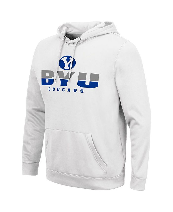 Colosseum Men's White BYU Cougars Lantern Pullover Hoodie - Macy's