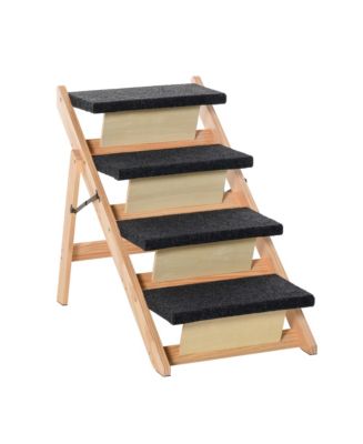 Elevated Animal Steps for Cats and Dogs, Pine, 31.5"L x 18.5"W x 25"H ...