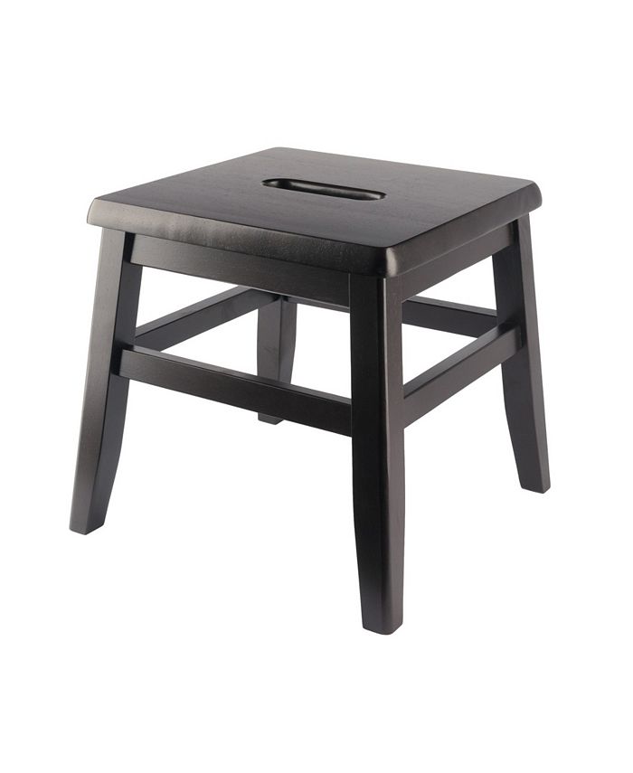 Winsome Kaya 2-Piece Wood Conductor Stool Set - Macy's