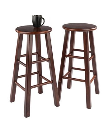 Winsome Element 2-Piece Wood Bar Stool Set - Macy's