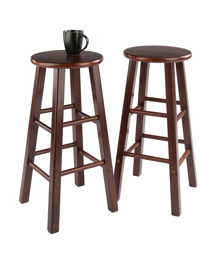 Winsome Element 2-Piece Wood Bar Stool Set - Macy's