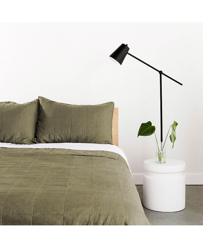 Bokser Home French Linen Box Stitch Quilt - Full/Queen - Macy's