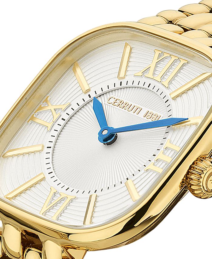 Cerruti 1881 Women's Casena Collection Gold-Tone Stainless Steel Bracelet Watch 28mm - Macy's