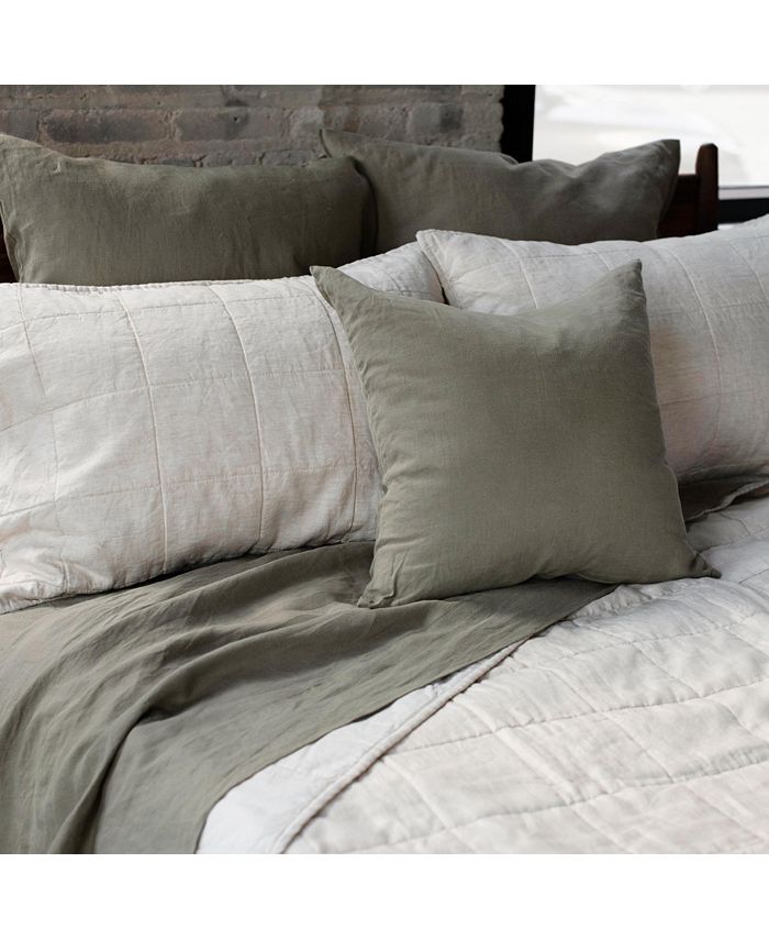 Bokser Home French Linen Quilted Sham Set - Macy's