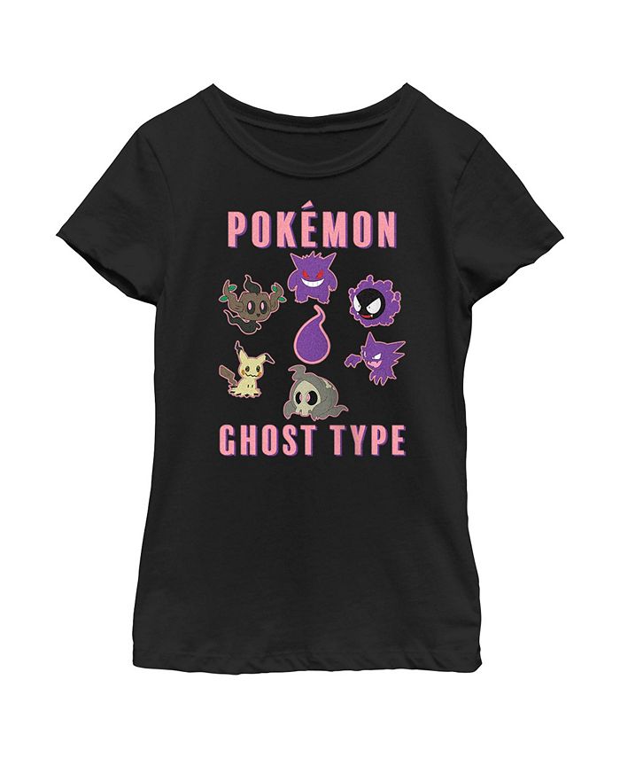 Nintendo Girl's Pokemon Ghost Type Group Characters Child T-Shirt - Macy's