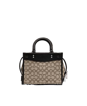 COACH Rogue 25 in Signature Textile Jacquard Satchel Bag - Macy's
