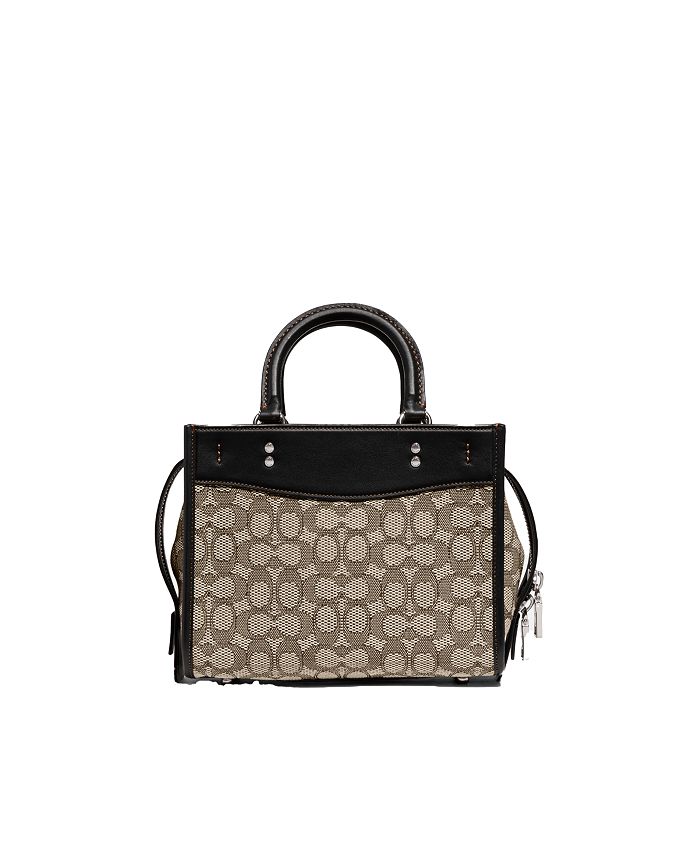 COACH Rogue 25 in Signature Textile Jacquard Satchel Bag - Macy's