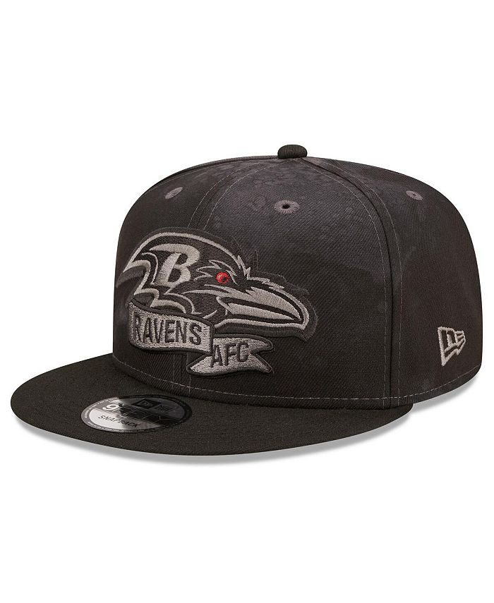 New Era Men's Black Baltimore Ravens Ink Dye Tonal 2022 Sideline 9FIFTY ...