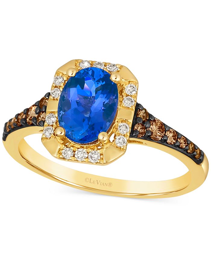Le Vian Blueberry Tanzanite (1 ct. t.w.) & Diamond (1/3 ct. t.w.) Ring ...