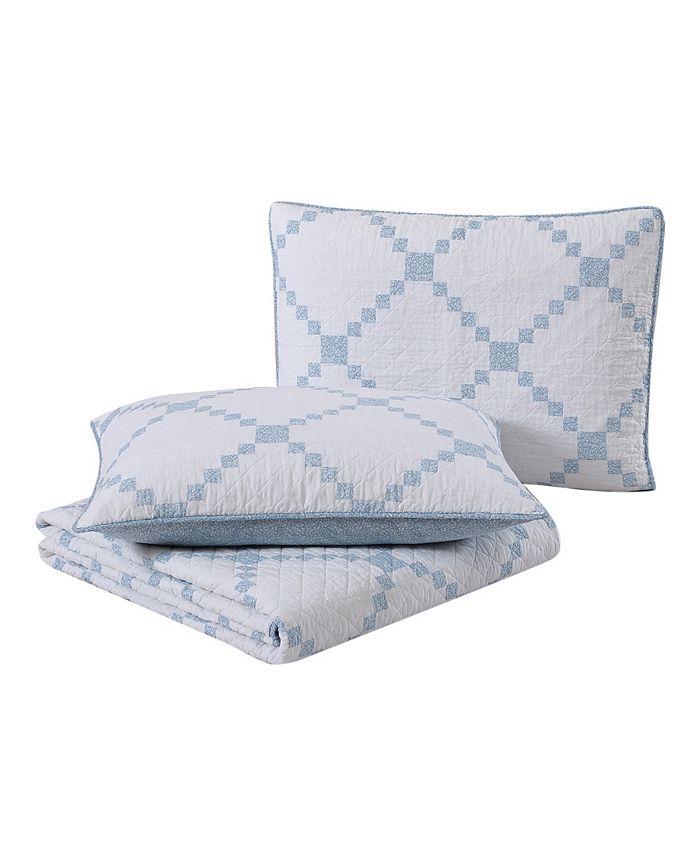 Laura Ashley CLOSEOUT! Melody Patchwork Quilt, Full/Queen - Macy's