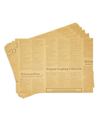 Juvale 12-Pack Newspaper Wrapping Paper, Kraft Paper Sheets (27.75 x 19 ...