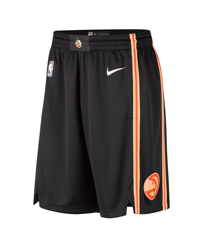 Nike Men's Black Atlanta Hawks 2022/23 City Edition Swingman Shorts ...